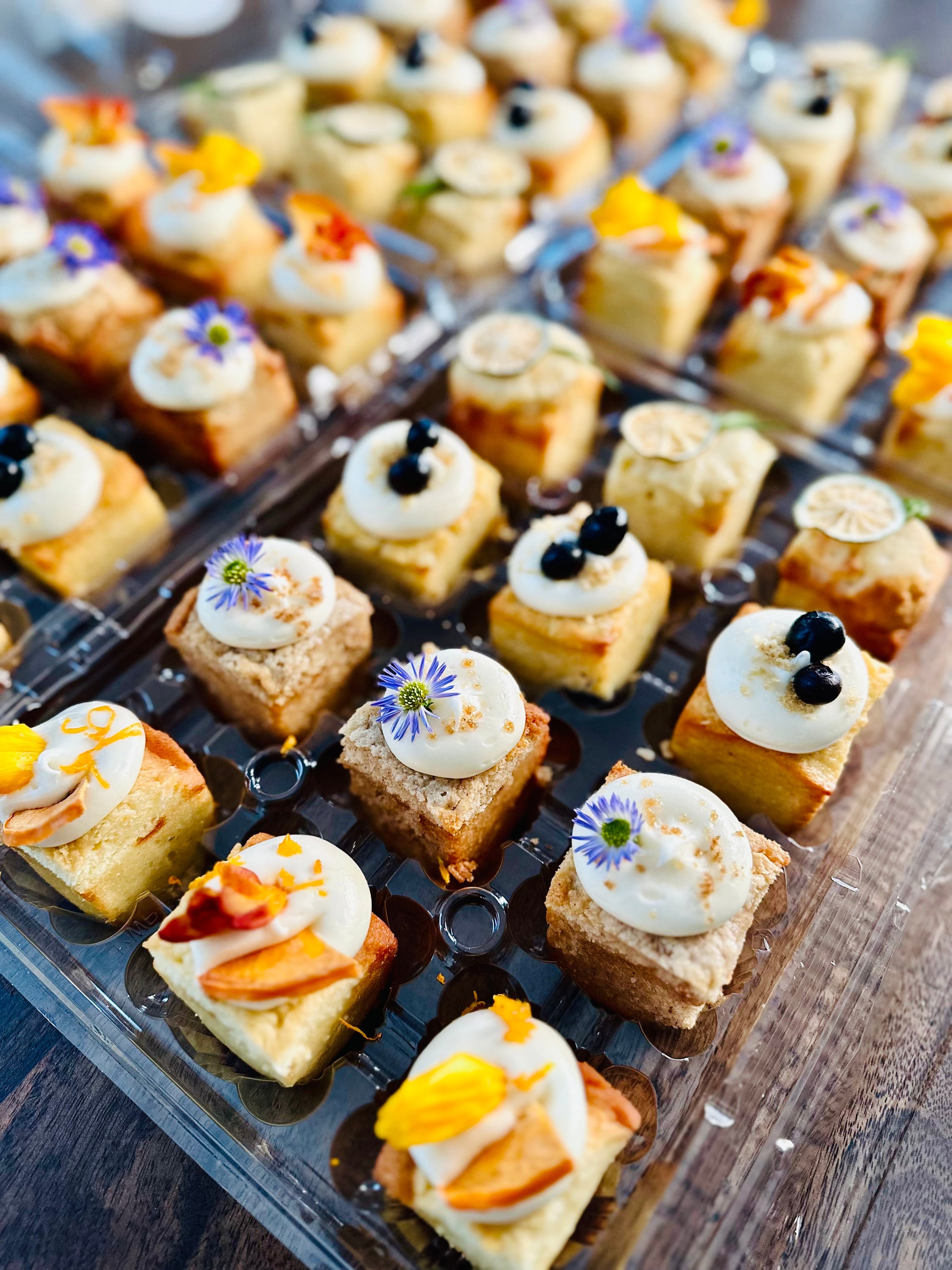 Mini Square Pound Cakes | Donna Faye's Bakery